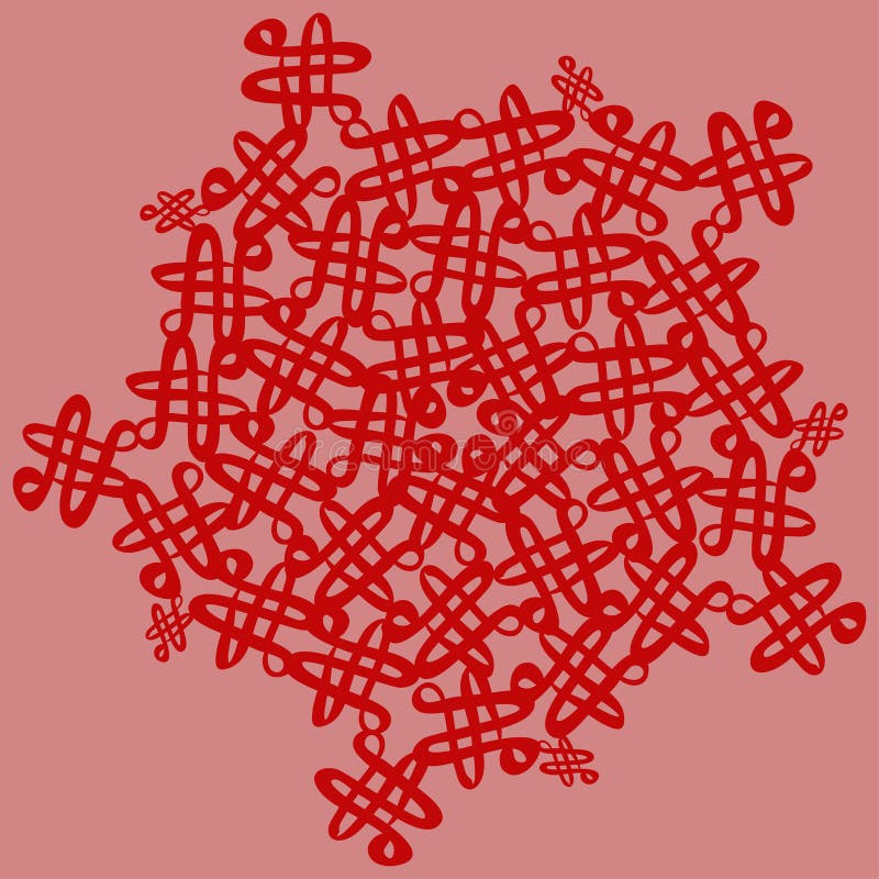 Vector Abstract Beeld Een Symbool Van Geluk Vector Illustratie ...