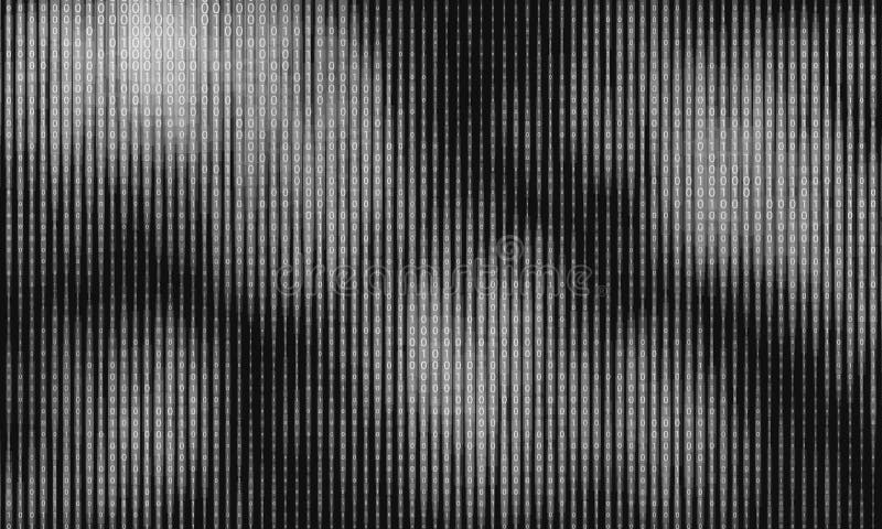 Vector Abstract Big Data Visualization. Grayscale Data Flow As Binary ... Vector Abstract Big Data Visualization. Grayscale Data Flow As Binary ...