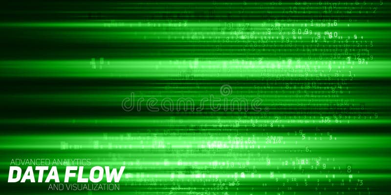 Vector Abstract Big Data Visualization. Green Flow of Data As Numbers ... Vector Abstract Big Data Visualization. Green Flow of Data As Numbers ...
