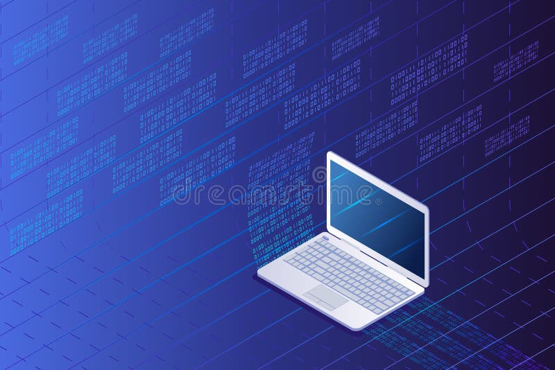 Vector Abstract Big Data Visualization. Stock Illustration ...