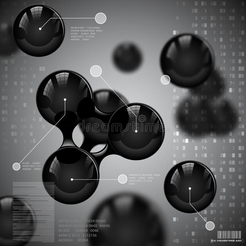 Vector Binary Code Dark Blue Background Big Data And Programming Hacking Deep Decryption And