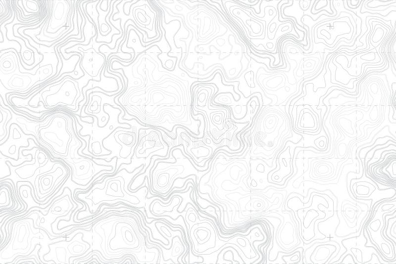 Vector Abstract Blank Topographic Contour Map Stock Vector ...