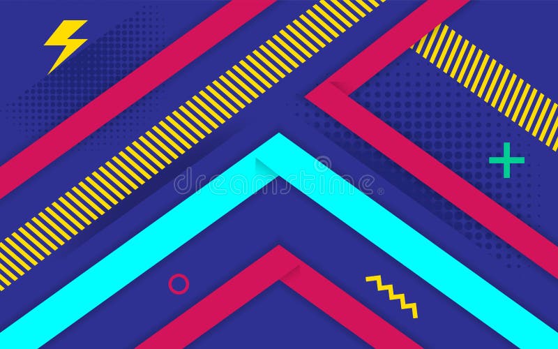 Vector Abstract Blue Background Design. Modern Dynamical Colored Forms ...