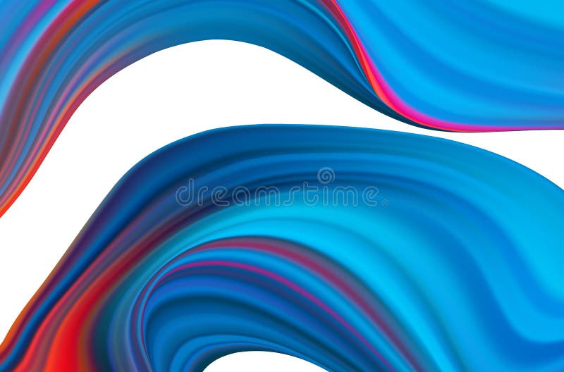 Vector Abstract Blue Color Paint Flow Background. Modern Design. Stock ...