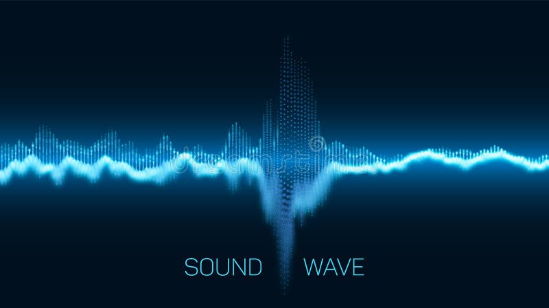 Vector Abstract Blue Digital Equalizer with Shallow Depth of Field ...