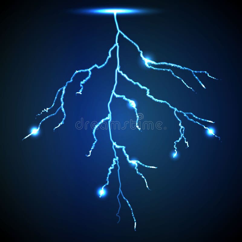Vector Abstract Blue Lightning Flash Background. 1 Stock Vector ...