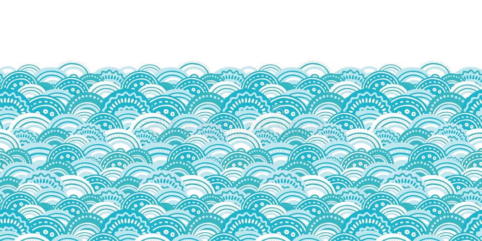 Horizontal Seamless Wave Border Stock Illustrations – 2,921 Horizontal ...