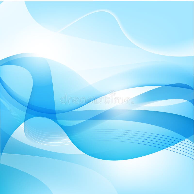 Vector Abstract Blue Wavy Water Background Stock Vector - Illustration ...