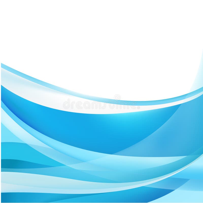 Vector Abstract Blue Wavy Water Background Stock Vector - Illustration ...