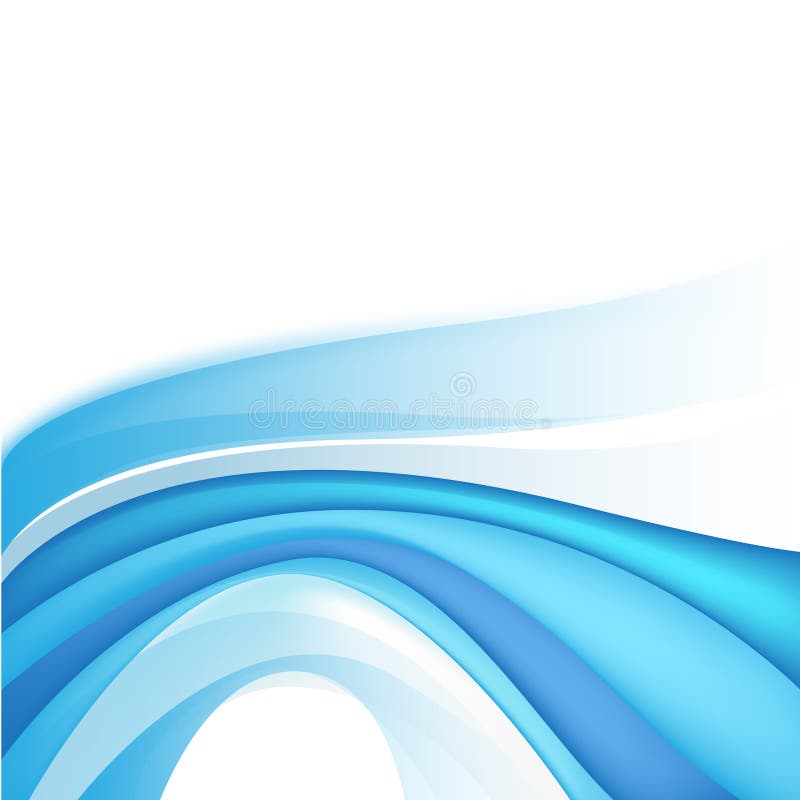 Vector Abstract Blue Wavy Water Background Stock Illustration ...