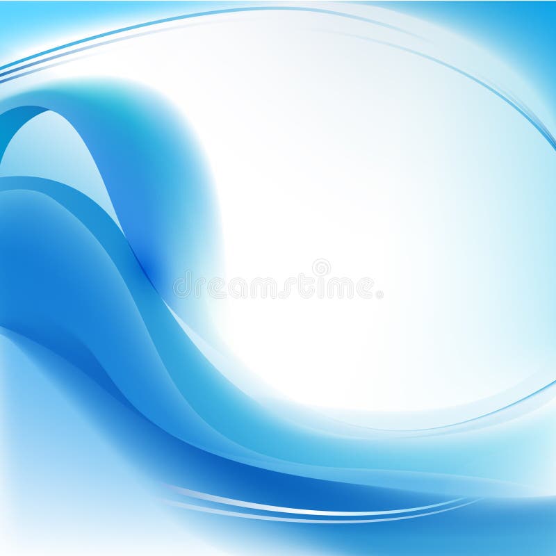 Vector Abstract Blue Wavy Water Background Stock Vector - Illustration ...