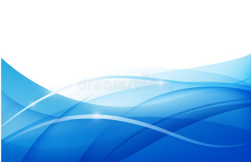 Vector Abstract Blue Wavy Water Background Stock Vector - Illustration ...