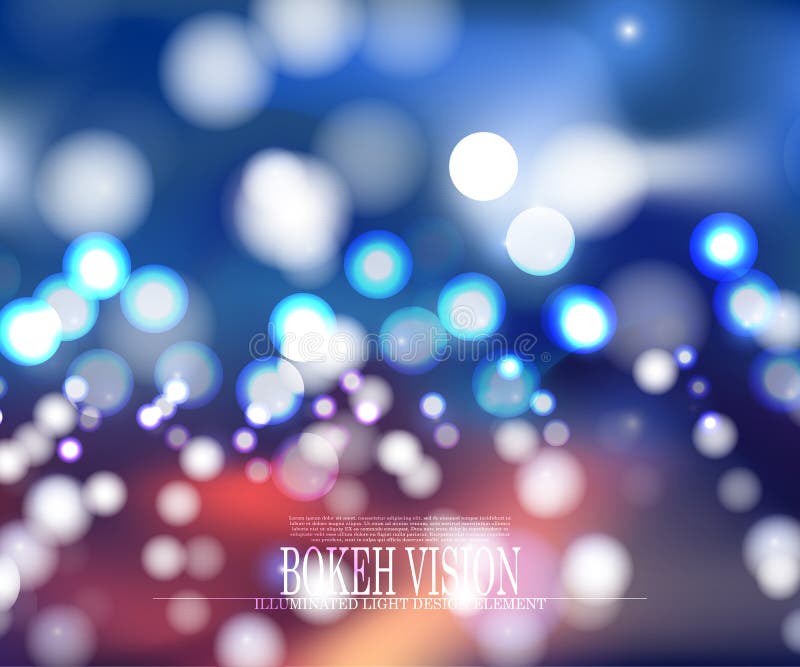Vector Abstract Bokeh Vision Background Design Stock Vector ...