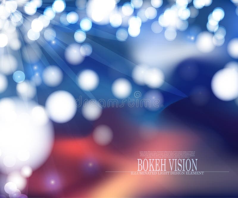 Vector Abstract Bokeh Vision Background Design Stock Vector ...