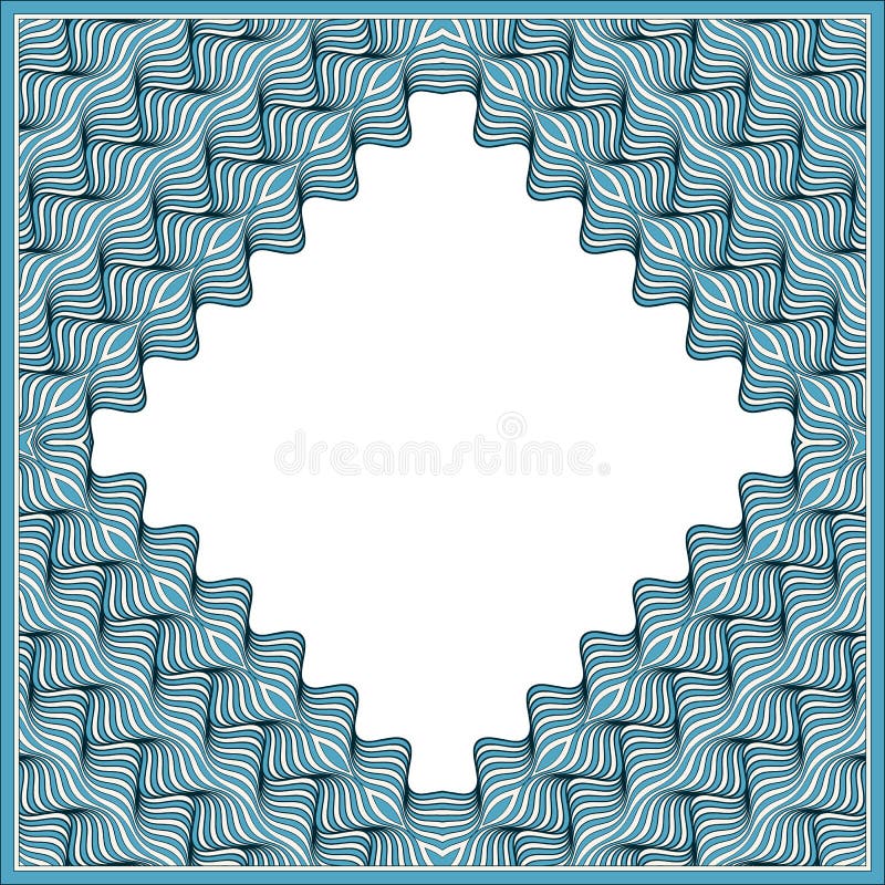 Vector Abstract Border with Distortion Effect. Stock Vector ...