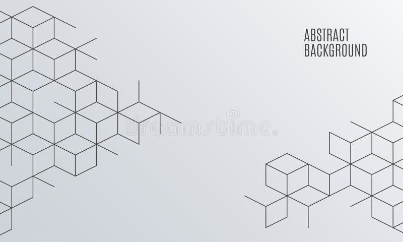 Vector Abstract Boxes Background. Square Mesh. Stock Vector ...