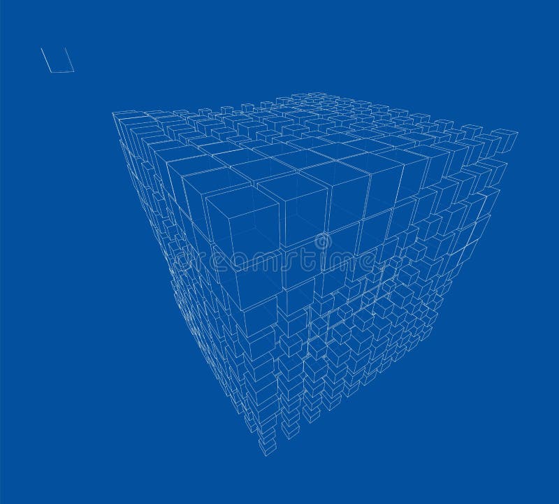 Vector Abstract Boxes Background Stock Vector - Illustration of icon ...