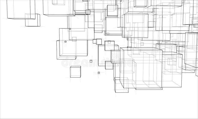 Vector Abstract Boxes Background Stock Vector - Illustration of ...