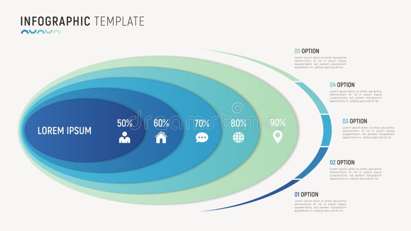 Vector Abstract Chart Infographic Template for Data Visualizatio Stock ...