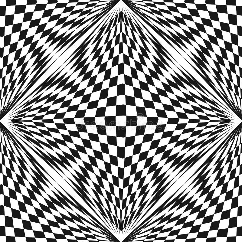 Vector Abstract Checkered Pattern. Black Stock Vector - Illustration of ...