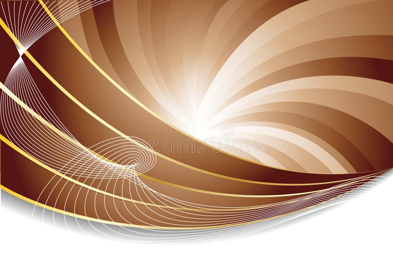 Abstract Chocolate Curve stock illustration. Illustration of curve ...