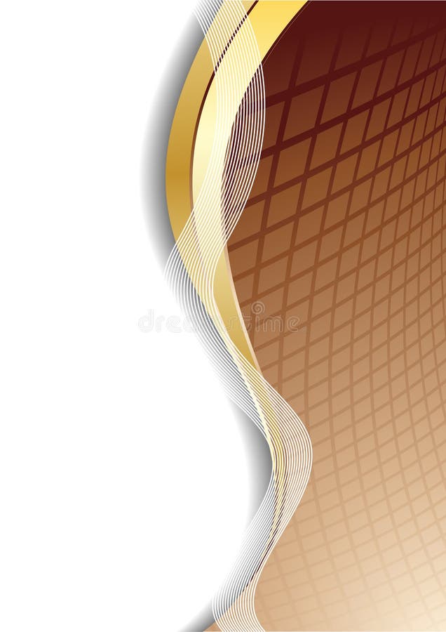 Abstract Chocolate Curve Background Stock Illustration - Illustration ...