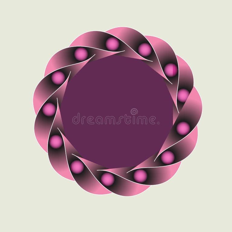 Vector Abstract Circle Frame. Isolated Design Template Stock ...