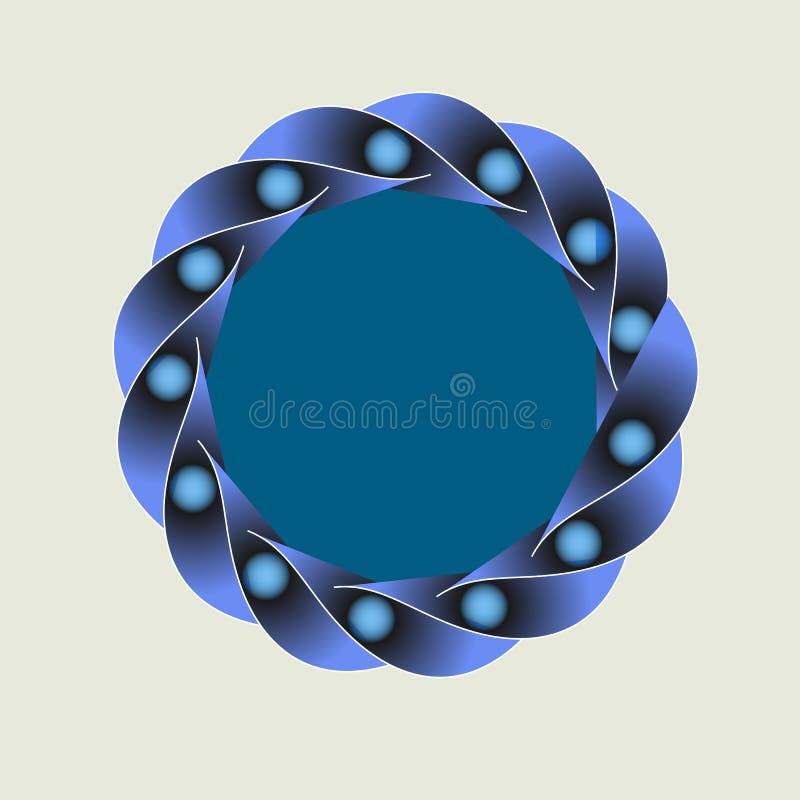 Vector Abstract Circle Frame. Isolated Design Template Stock ...