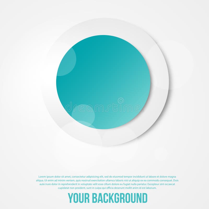 Vector Abstract Circles Template. Object Web Stock Illustration ...