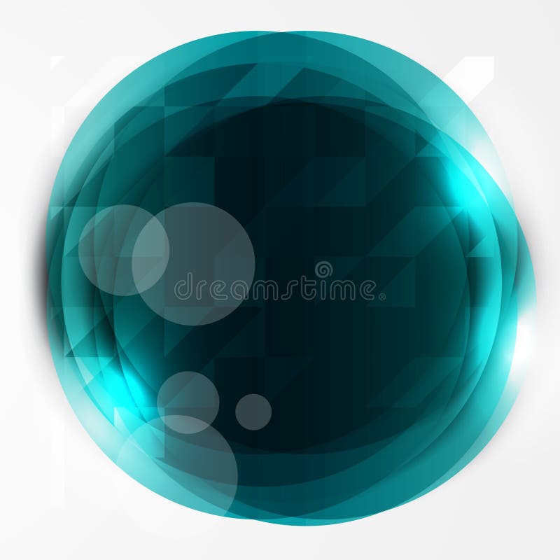 Vector Abstract Circles Template. Object Web Stock Illustration ...