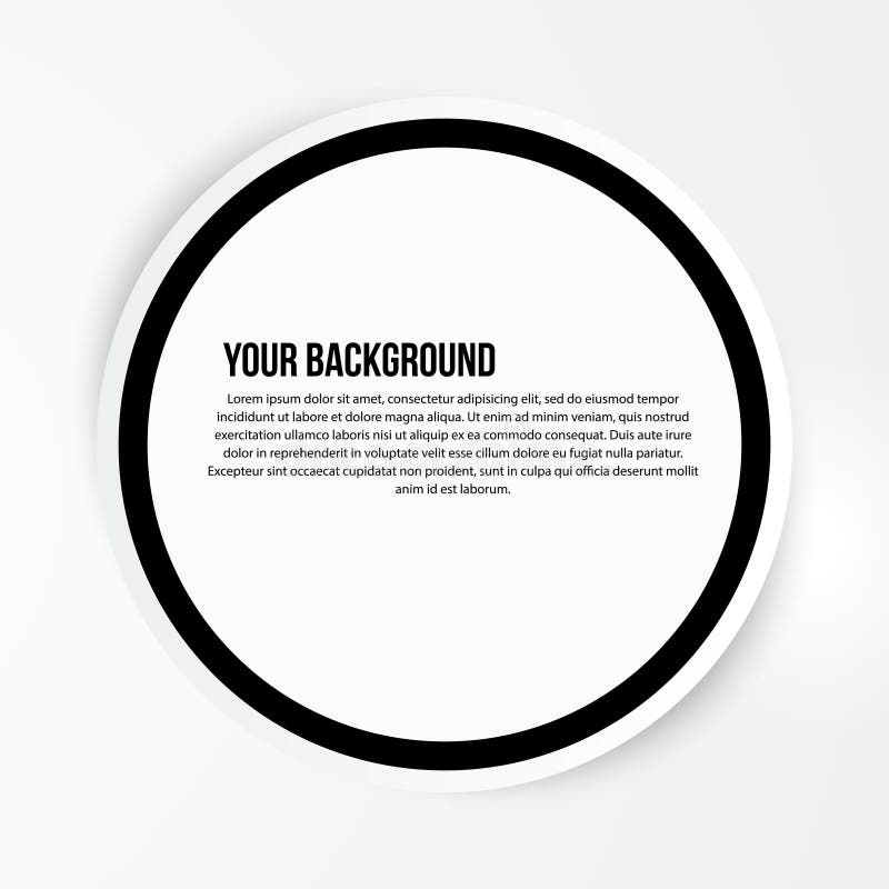 Vector Abstract Circles Template. Web Design Stock Vector ...