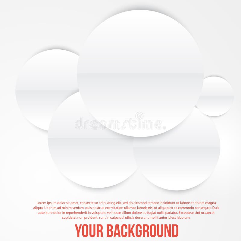 Vector Abstract Circles Template. Web Design Stock Vector ...