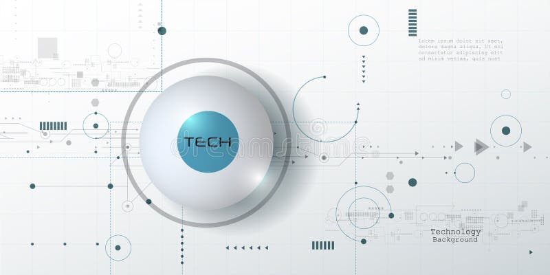 Vector Abstract Circuit Board, Illustration High Tech Computer ...
