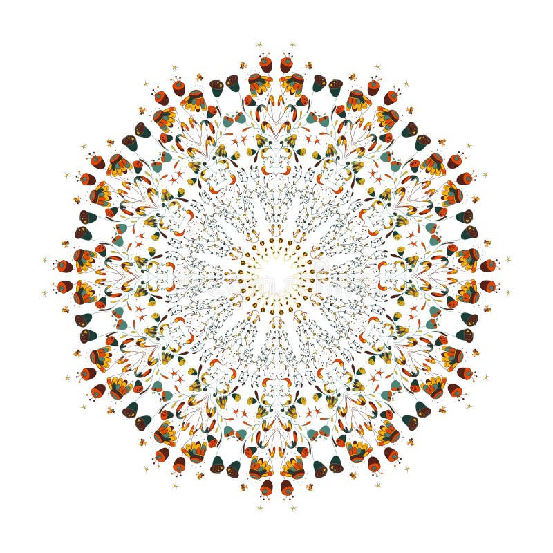 Vector Abstract Circular Pattern, Ornament. Stock Vector - Illustration ...