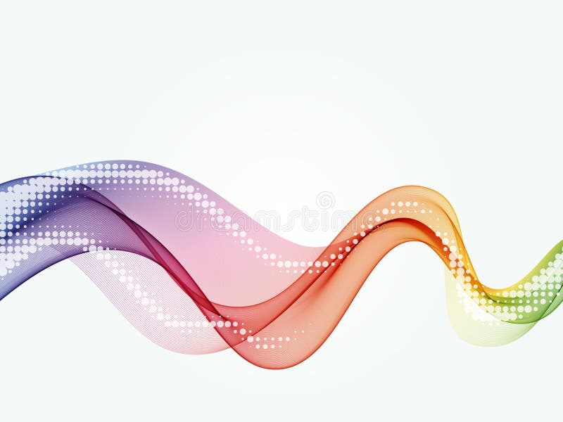 Vector Abstract Color Curved Lines Background Template Design Stock ...