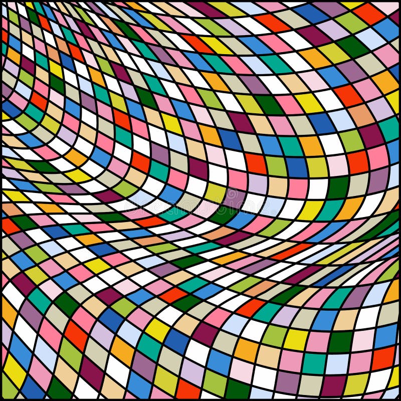 Vector Abstract Color Grid Pattern Stock Vector Illustration Of Grid