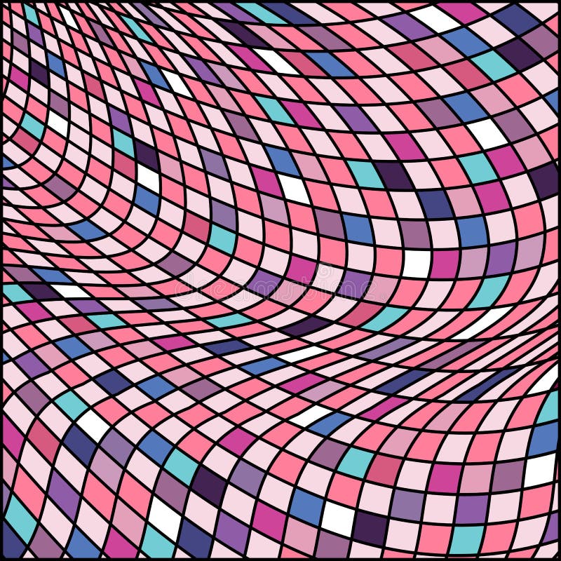 Vector Abstract Color Grid Pattern Stock Vector Illustration Of