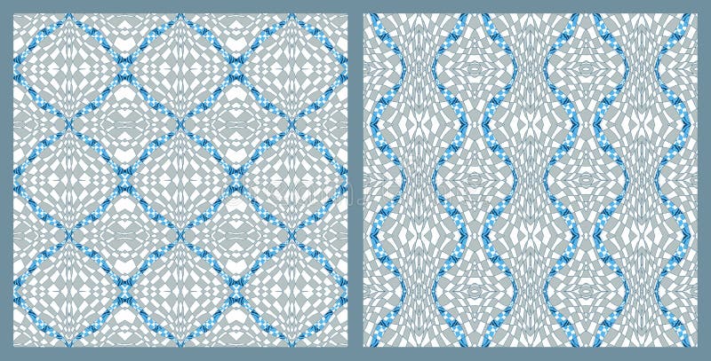 Vector Abstract Color Grid Patterns Set Stock Vector - Illustration of ...