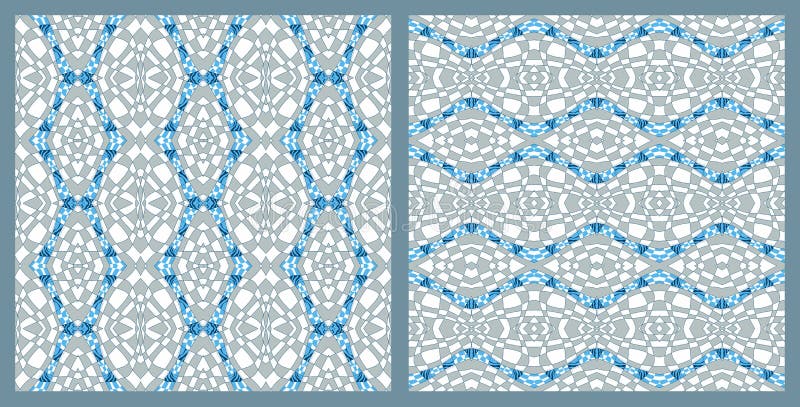 Vector Abstract Color Grid Patterns Set Stock Vector - Illustration of ...