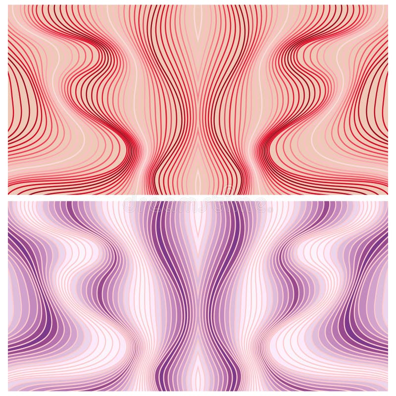 Vector Abstract Color Lines Patterns Set Stock Vector - Illustration of ...