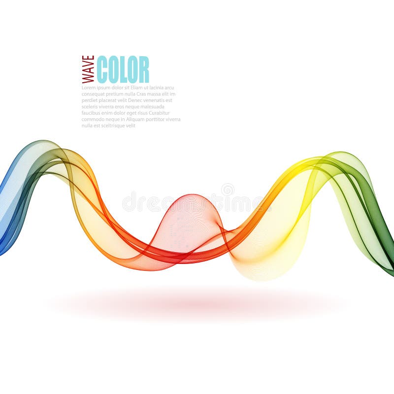 Vector Abstract Color Wave Background, Rainbow Wave Design Stock Vector ...