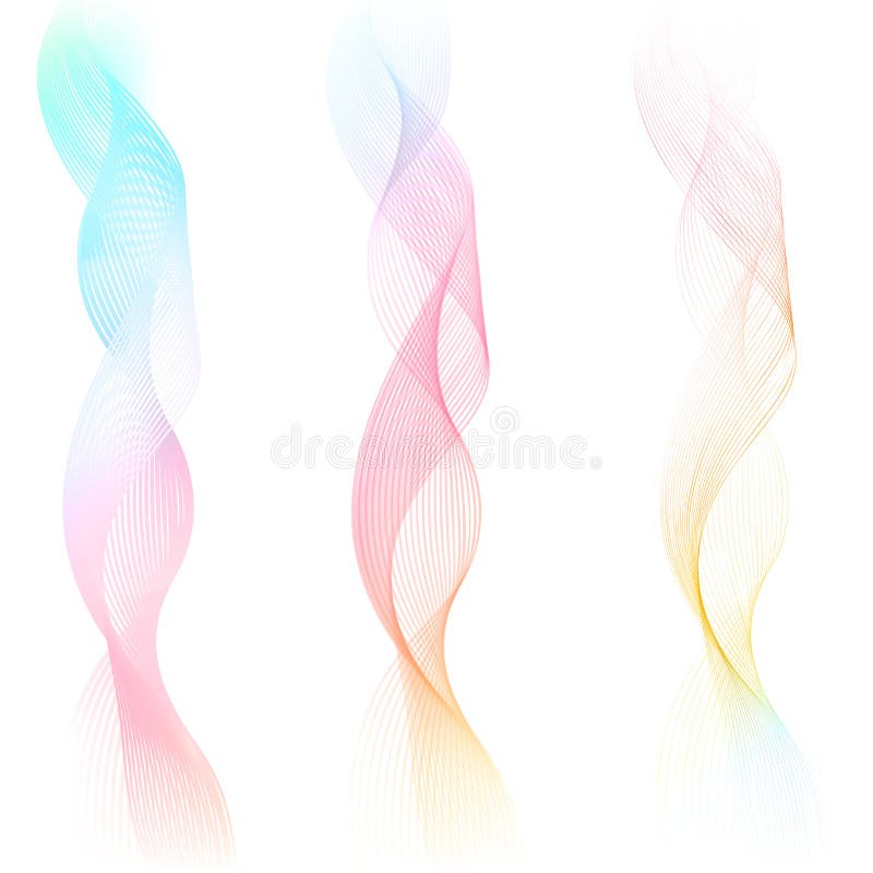 Vector Abstract Color Waves Design Element Stock Illustration ...