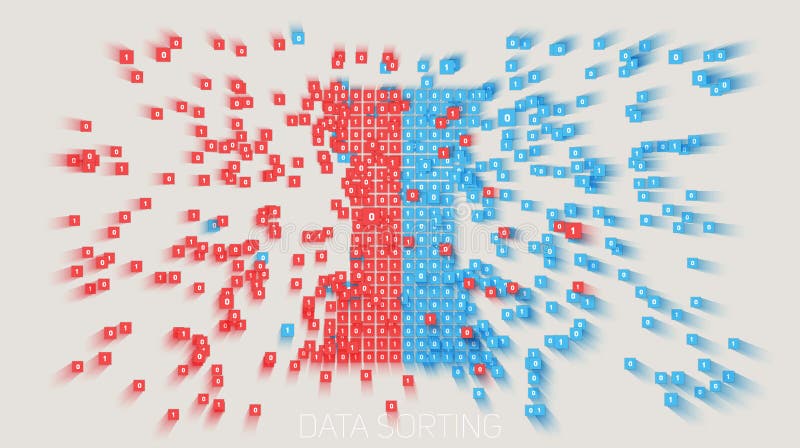 Vector Abstract Colorful Big Data Information Sorting Visualization Social Network Financial