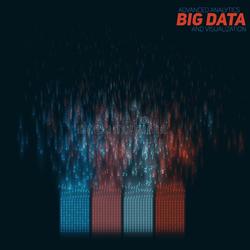 Vector Abstract Colorful Big Data Information Sorting Visualization Social Network Financial