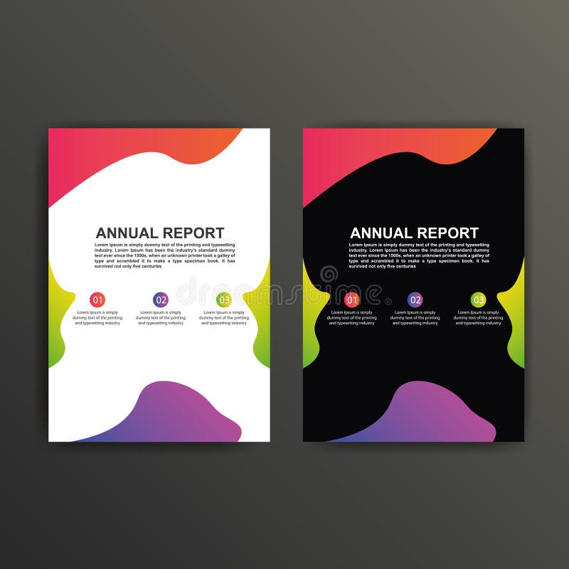 Vector Abstract Colorful Flyer Background Template Design Stock ...