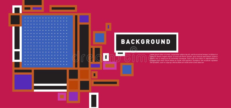 Vector Abstract Colorful Rectangle Background for Banner Stock Vector ...