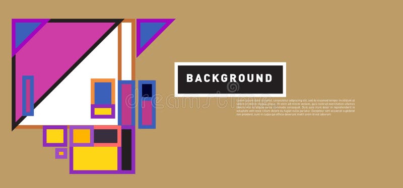 Vector Abstract Colorful Rectangle Background for Banner Stock Vector ...