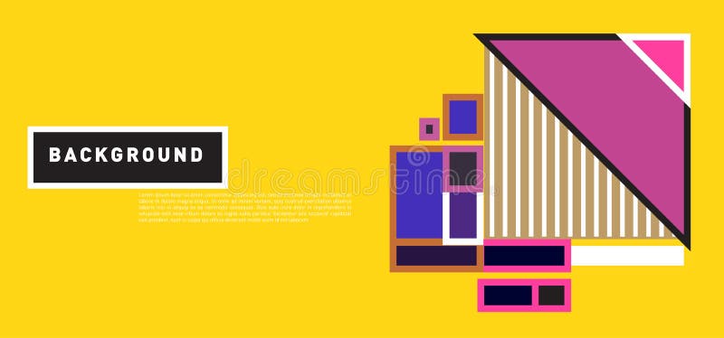 Vector Abstract Colorful Rectangle Background for Banner Stock Vector ...