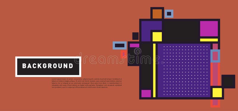 Vector Abstract Colorful Rectangle Background for Banner Stock Vector ...