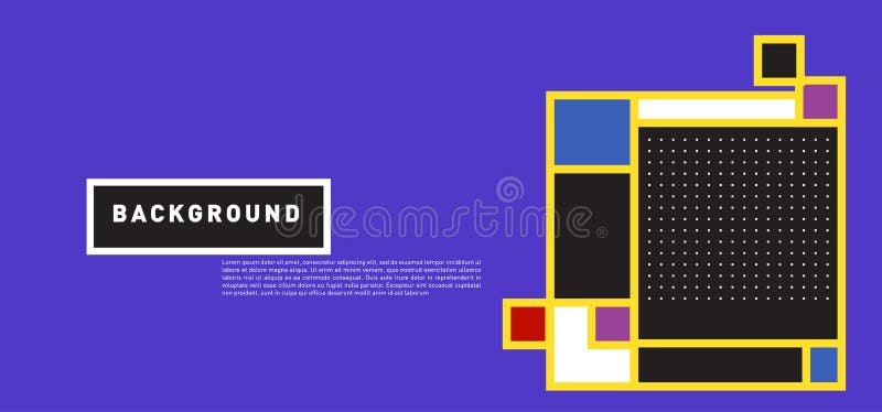 Vector Abstract Colorful Rectangle Background for Banner Stock Vector - Illustration of card ...